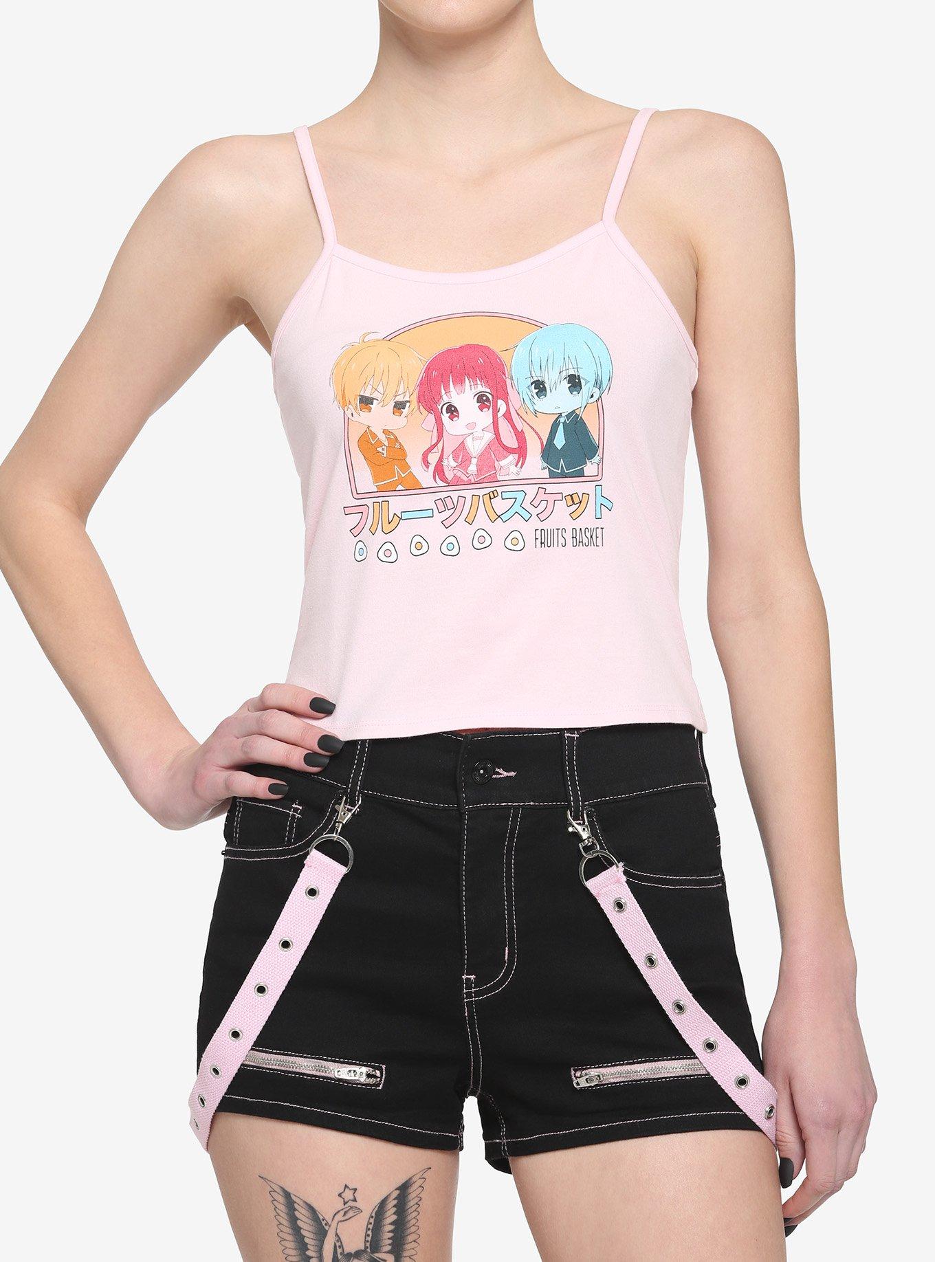 Fruits Basket Chibi Characters Girls Crop Strappy Tank Top | Hot Topic