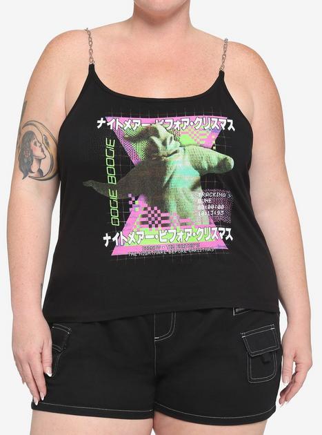 The Nightmare Before Christmas Oogie Boogie Chain Girls Crop Cami Plus ...