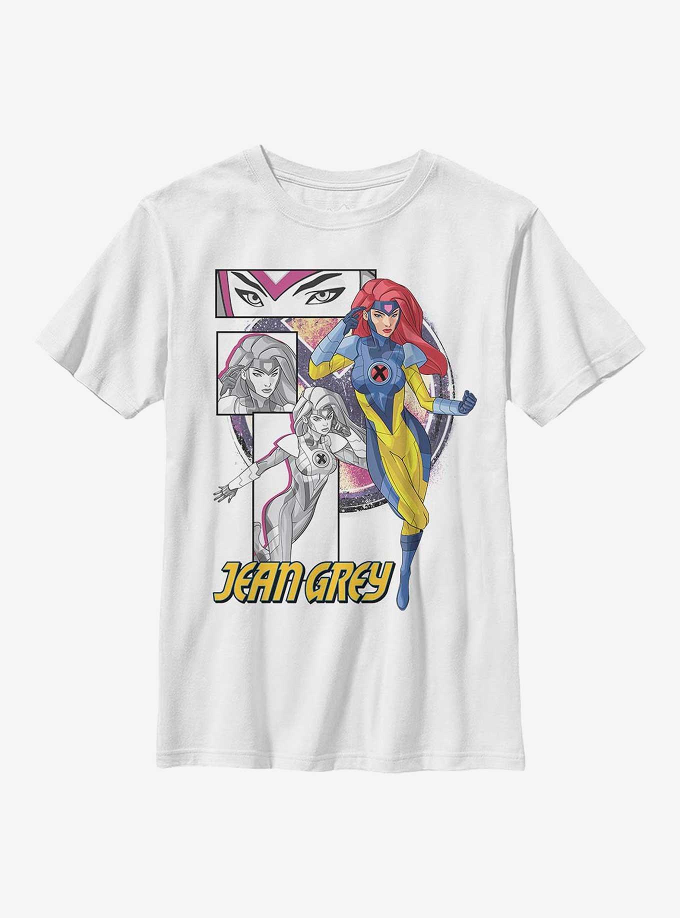 Marvel X-Men Jean Grey Panels Youth T-Shirt - WHITE | BoxLunch