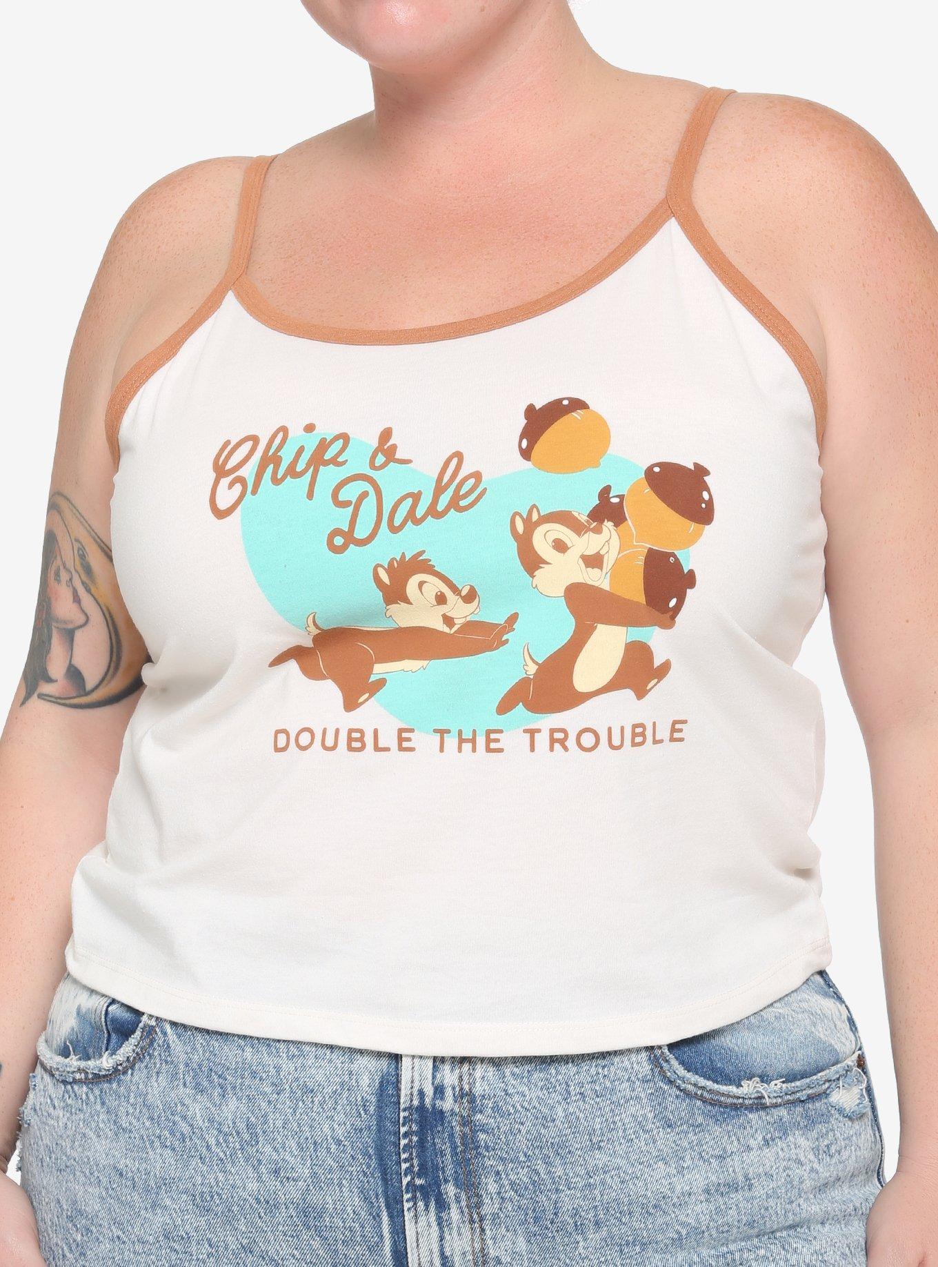 Her Universe Disney Chip'N' Dale Contrast Girls Tank Top Plus Size ...