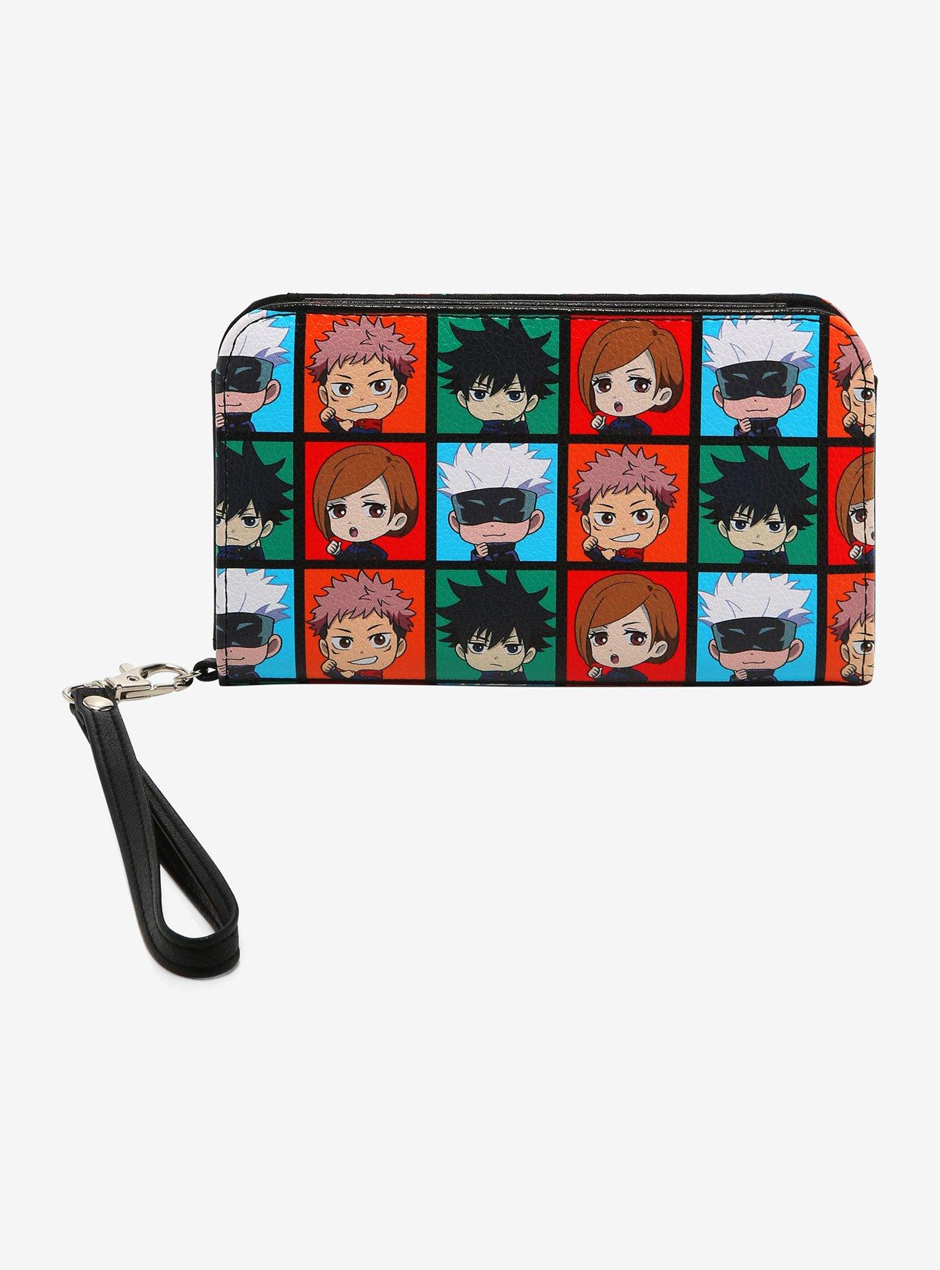 Jujutsu Kaisen Chibi Character Grid Tech Wallet | Hot Topic
