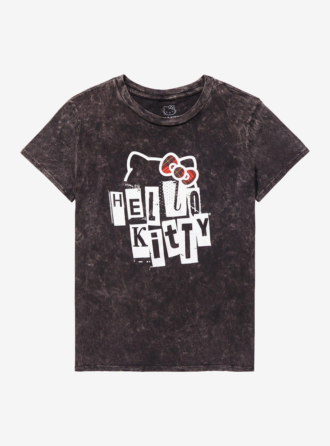 Hello Kitty Punk Dark Wash Girls T-Shirt | Hot Topic