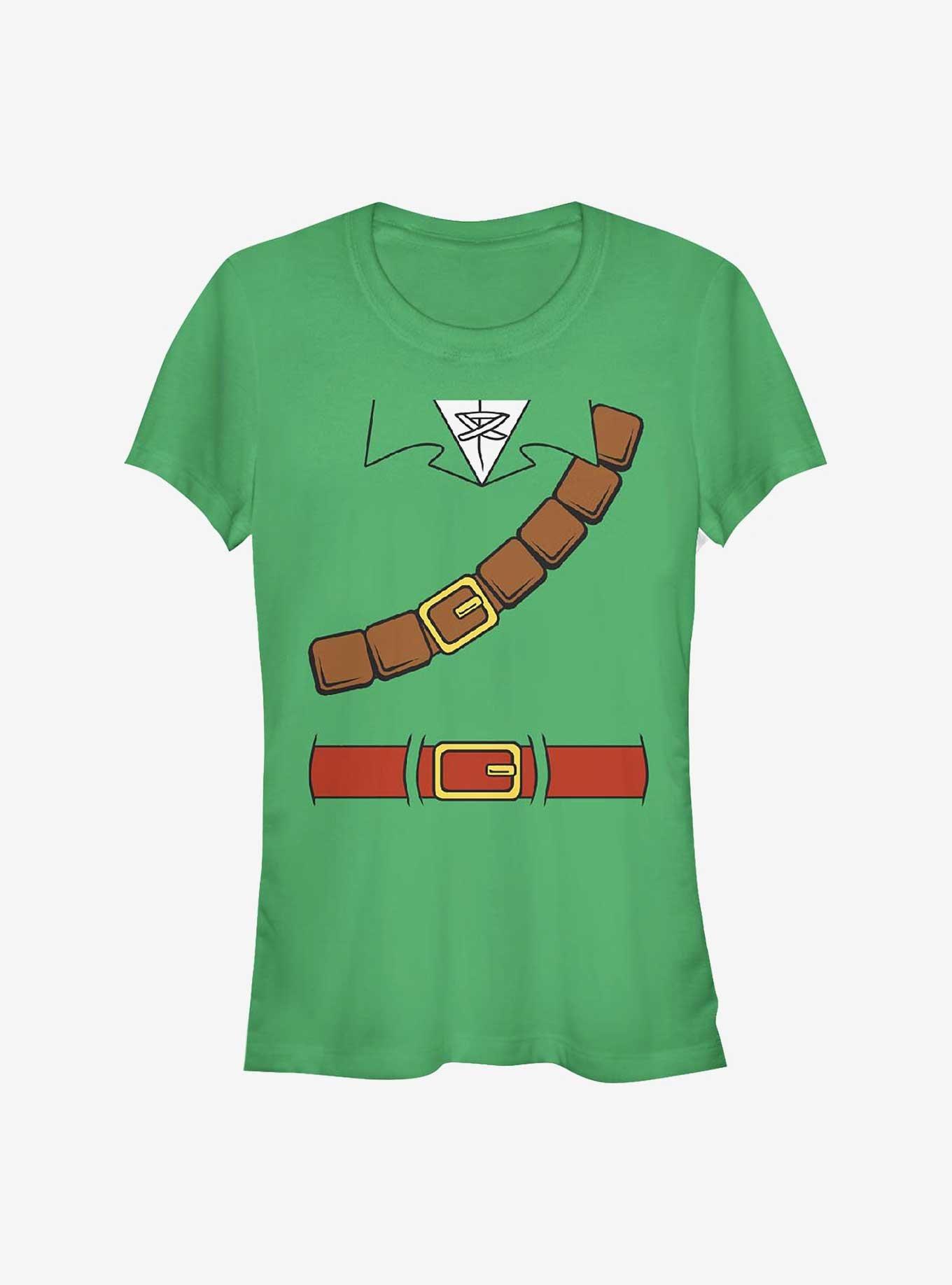 Nintendo Zelda Link Belt Girls T-Shirt - GREEN | Hot Topic
