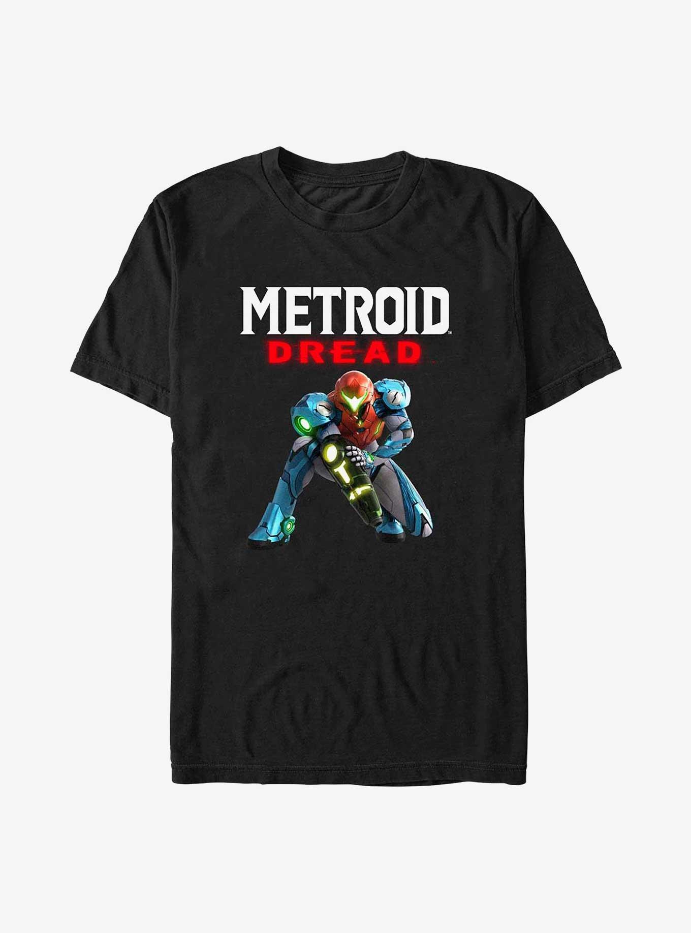 Nintendo Metroid Dread Samus Logo Lockup T-Shirt - BLACK | Hot Topic