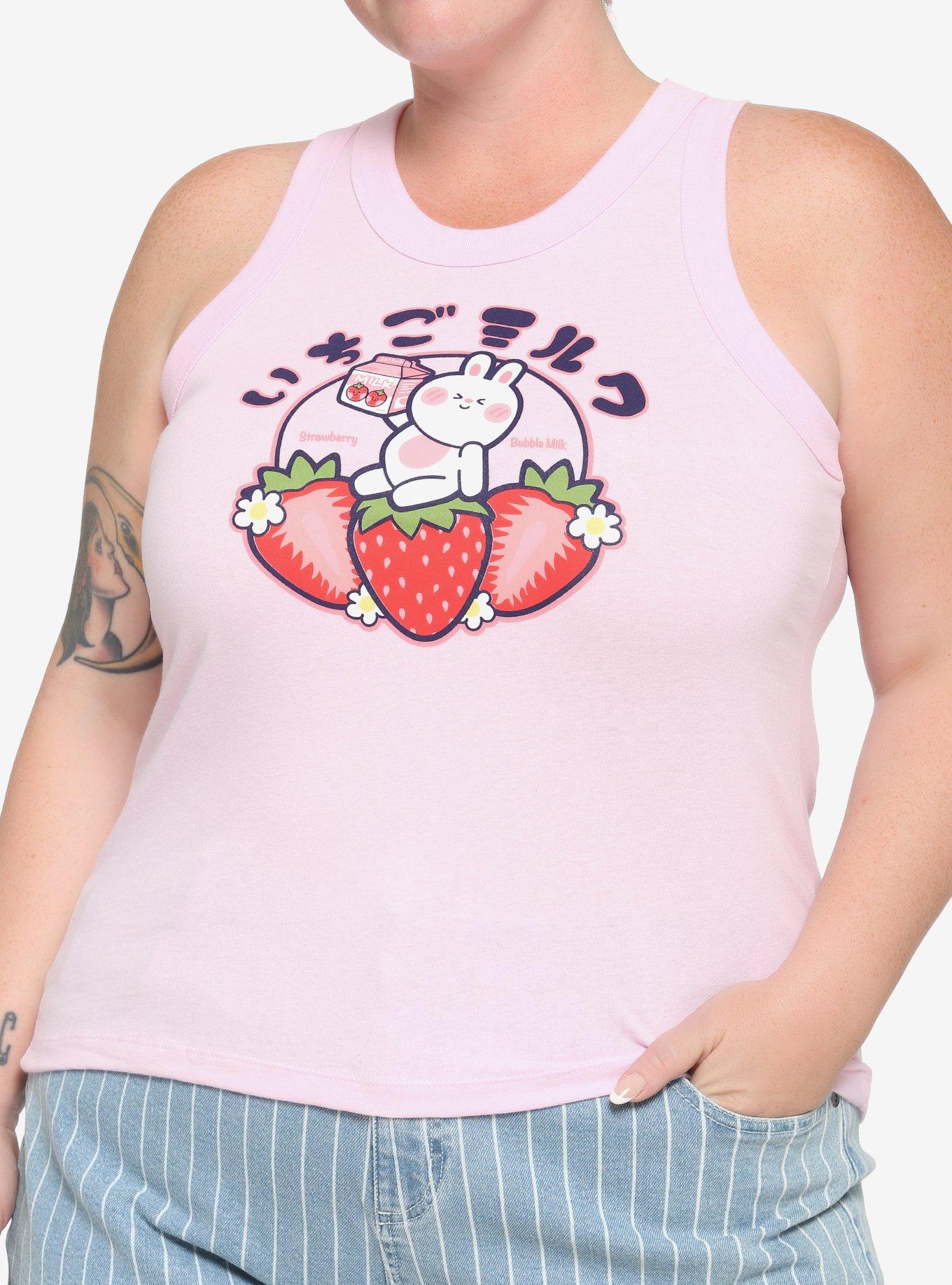 Strawberry Milk Bunny Girls Tank Top Plus Size | Hot Topic