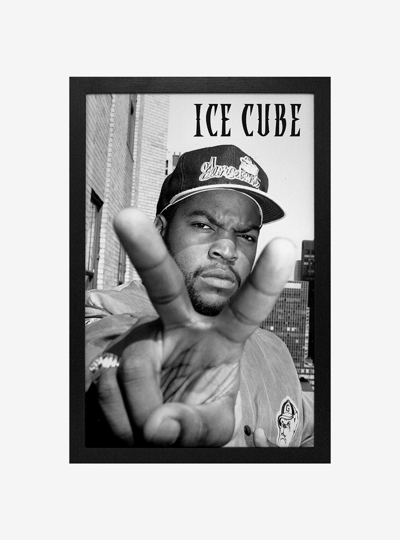 Ice Cube Peace Fingers Framed Wood Wall Art | BoxLunch