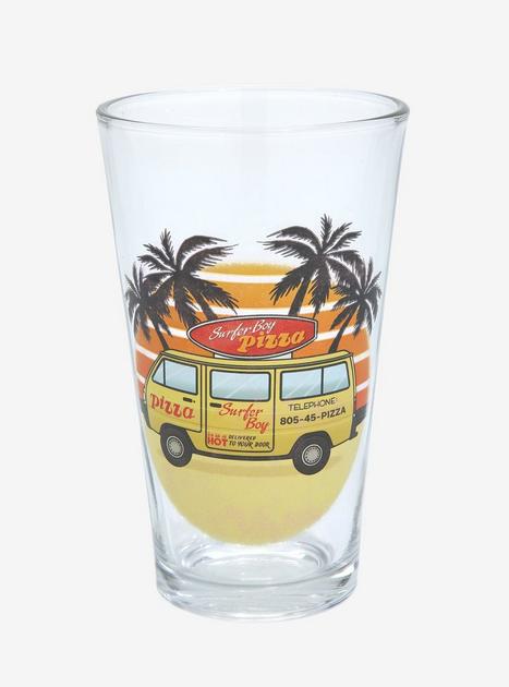 Stranger Things Surfer Boy Pizza Delivery Van Pint Glass | BoxLunch