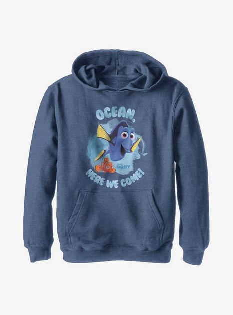 Disney Pixar Finding Nemo Here We Come Youth Hoodie - BLUE | BoxLunch