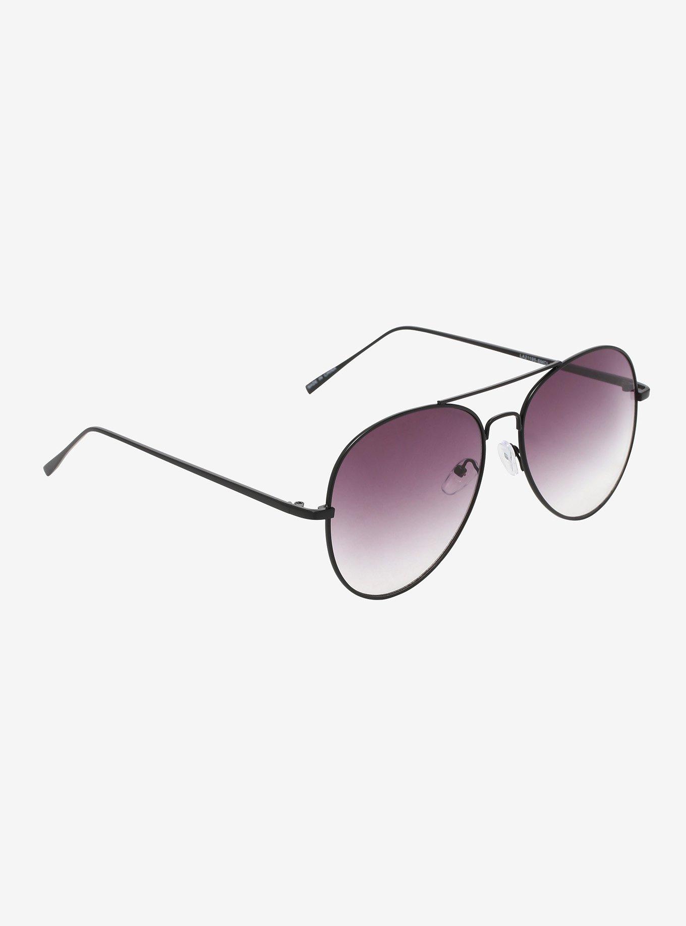 Oversized Ombre Aviator Sunglasses Hot Topic