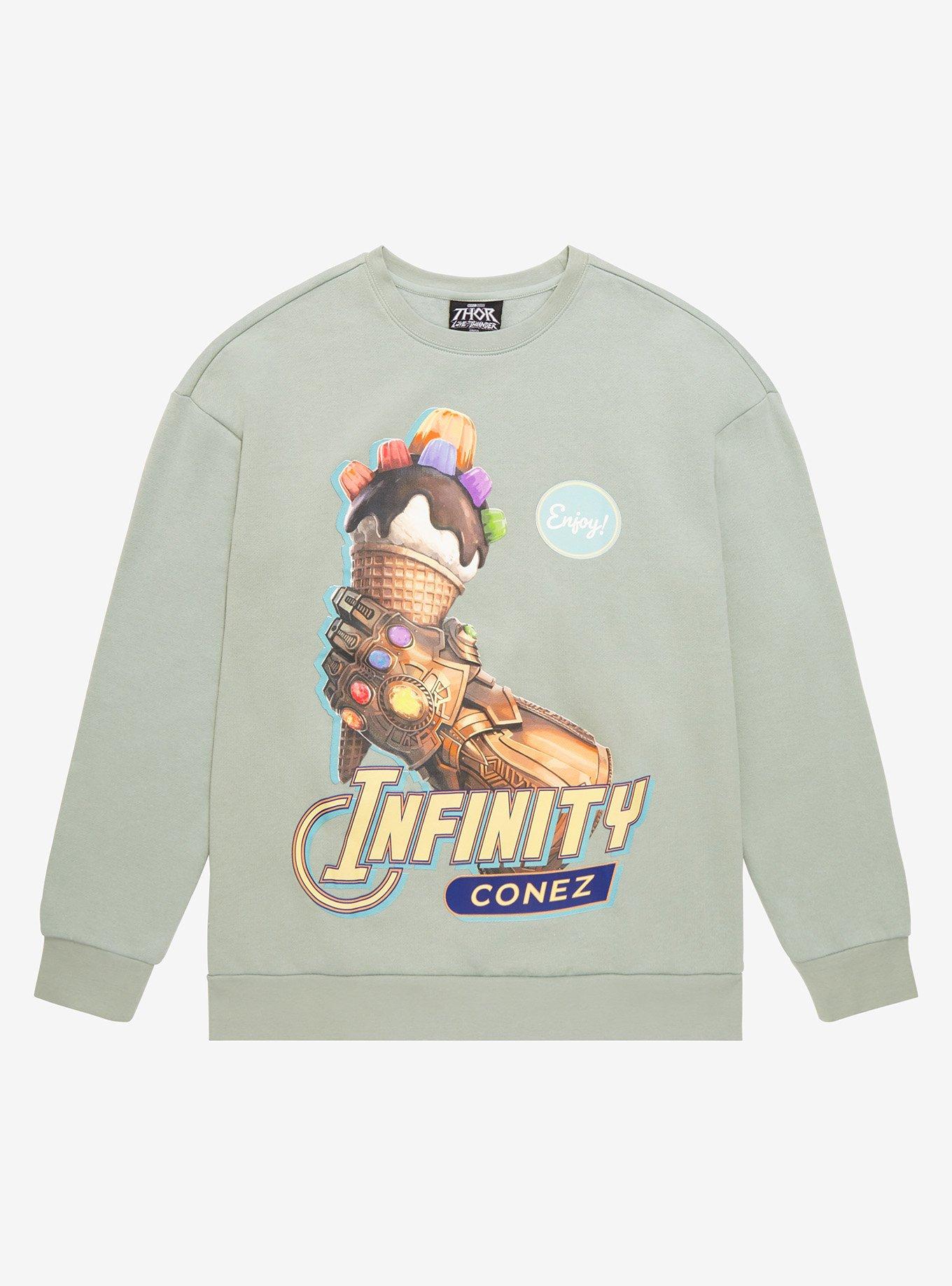 Marvel Thor: Love and Thunder Infinity Conez Crewneck - BoxLunch ...