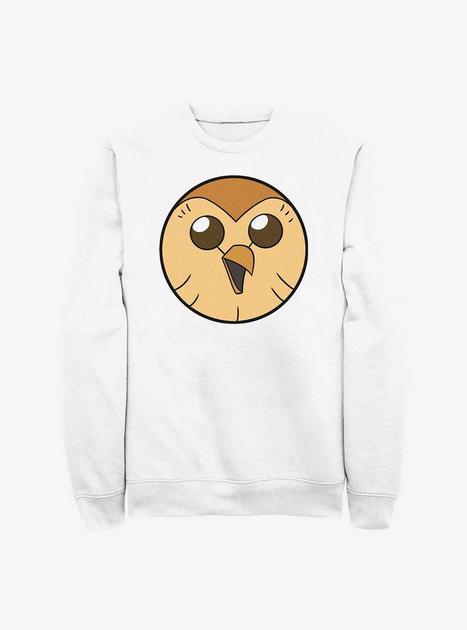 Disney The Owl House Solid Hooty Face Sweatshirt - WHITE | Hot Topic