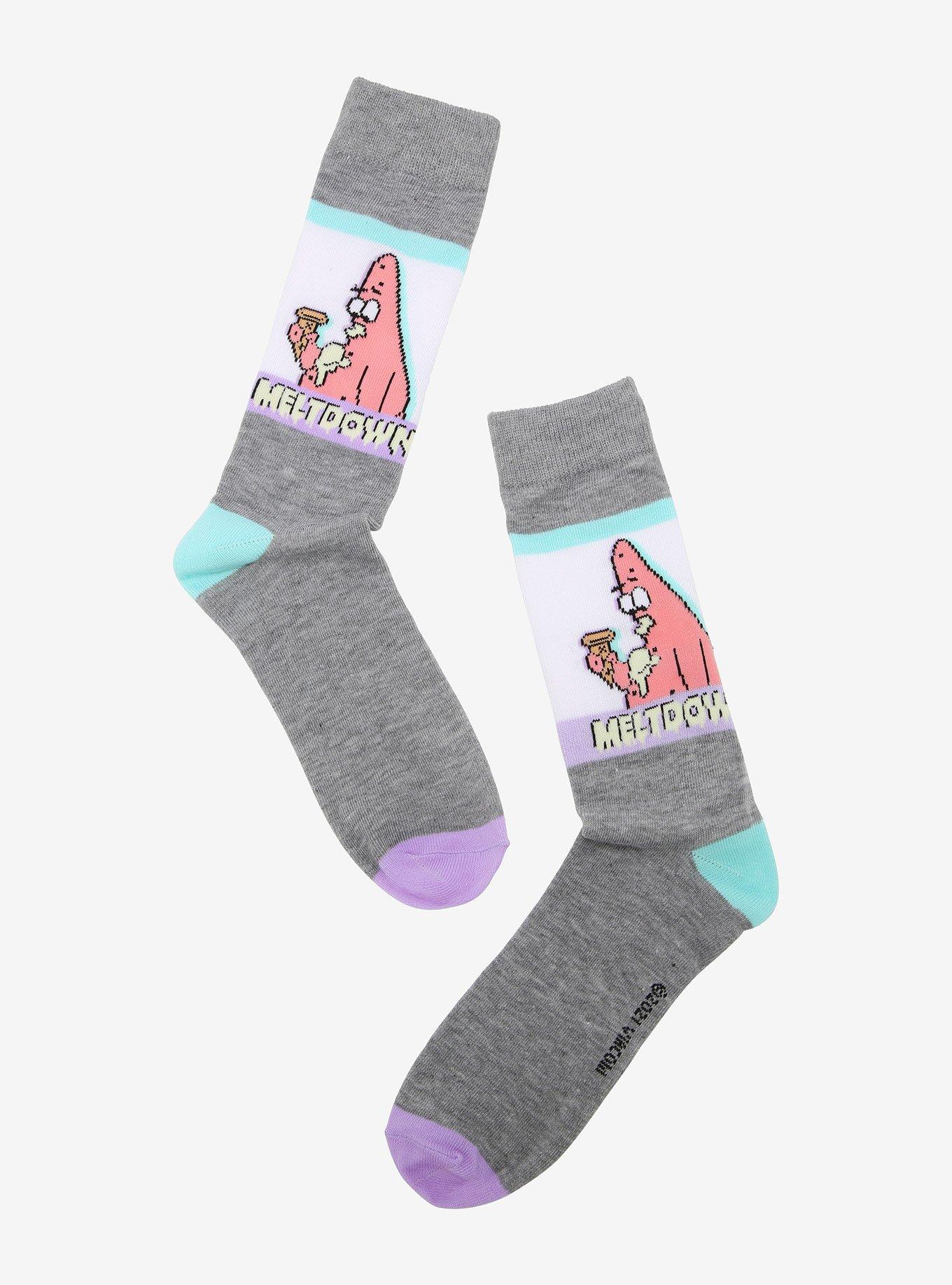 SpongeBob SquarePants Patrick Ice Cream Crew Socks | Hot Topic