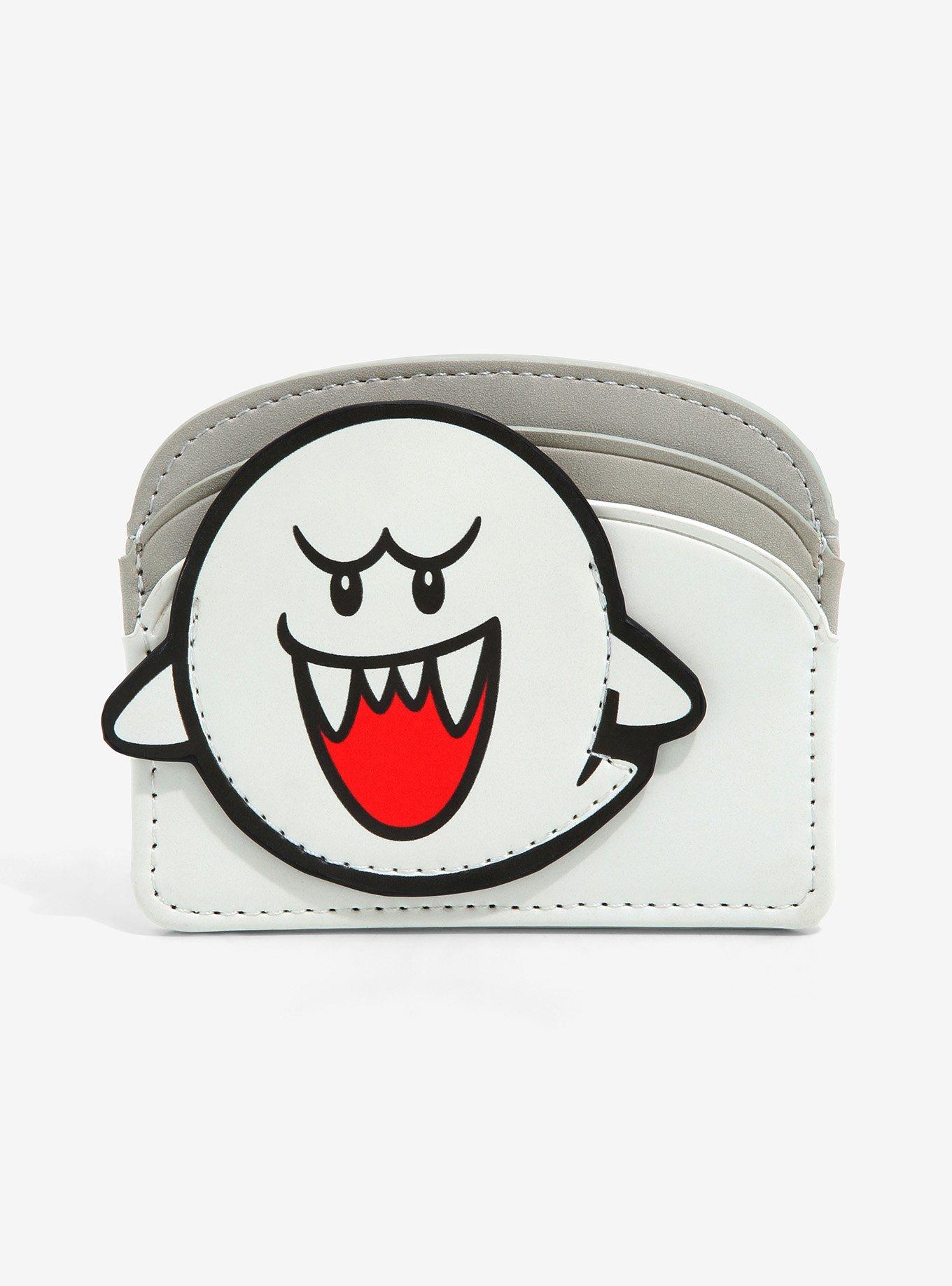 Super Mario Boo Glow In The Dark Cardholder Boxlunch Exclusive Boxlunch