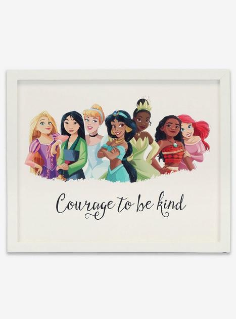 Disney Princesses Courage To Be Kind Framed Décor | BoxLunch