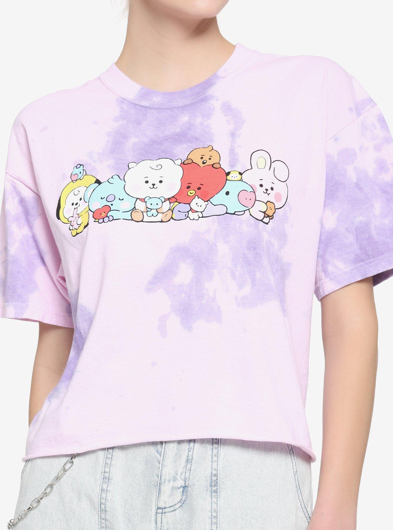 BT21 Better Together Tie-Dye Girls Crop T-Shirt | Hot Topic