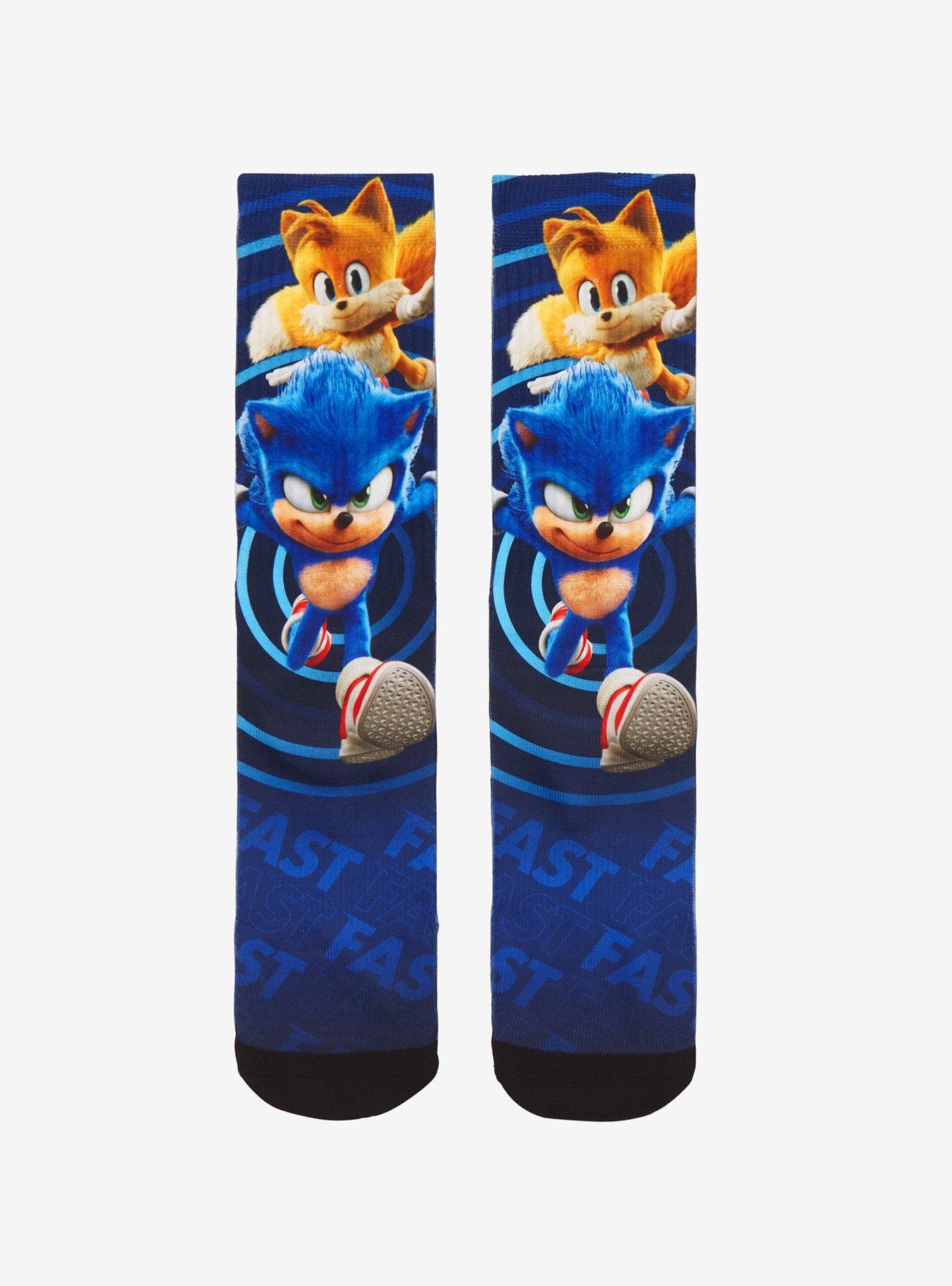 Sonic The Hedgehog 2 Sonic & Tails Crew Socks | Hot Topic