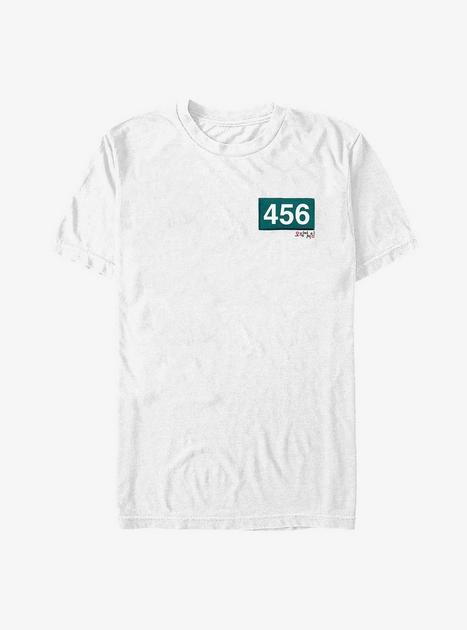 Squid Game Player Patch 456 T-Shirt - WHITE | BoxLunch