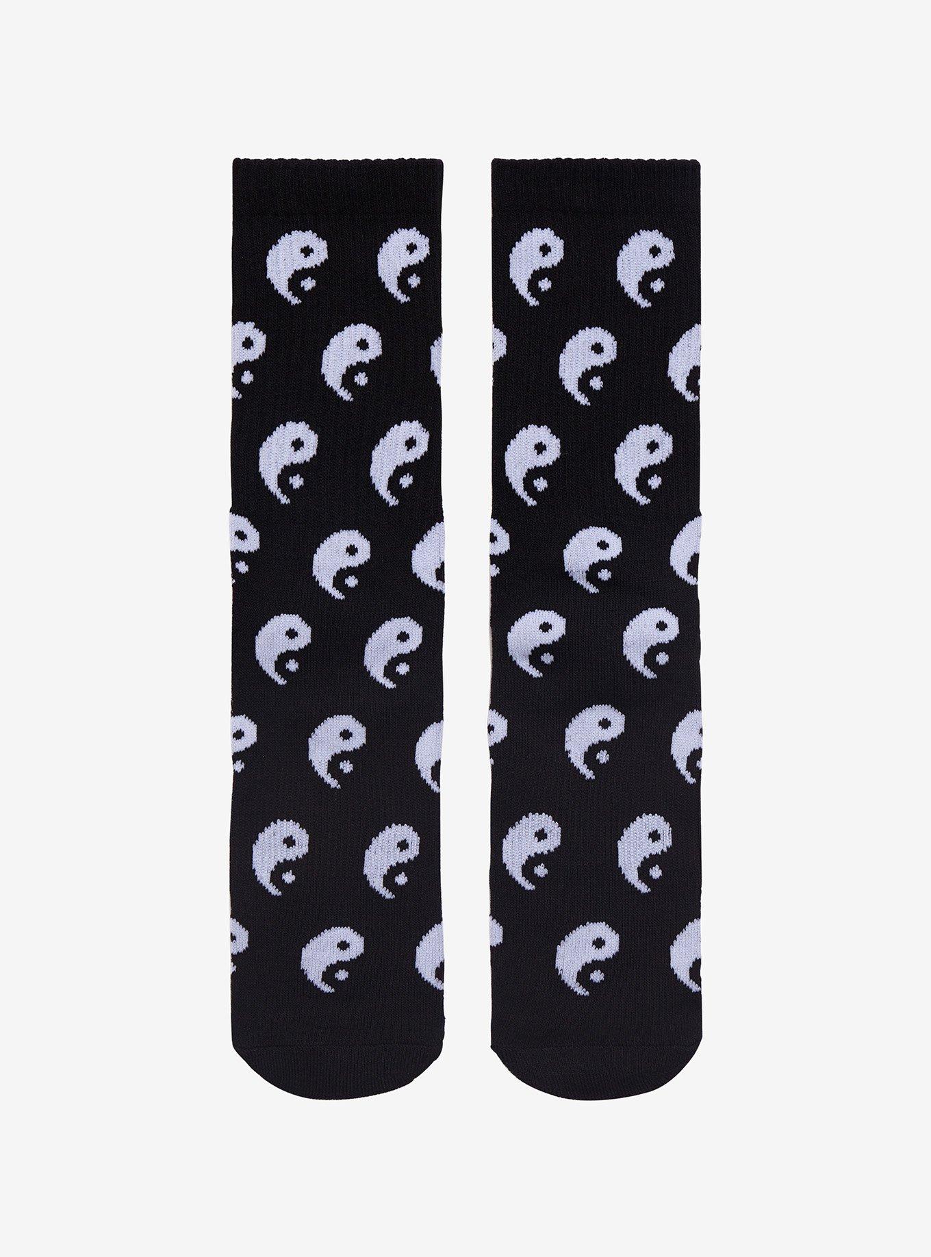 Yin-Yang Pattern Crew Socks | Hot Topic