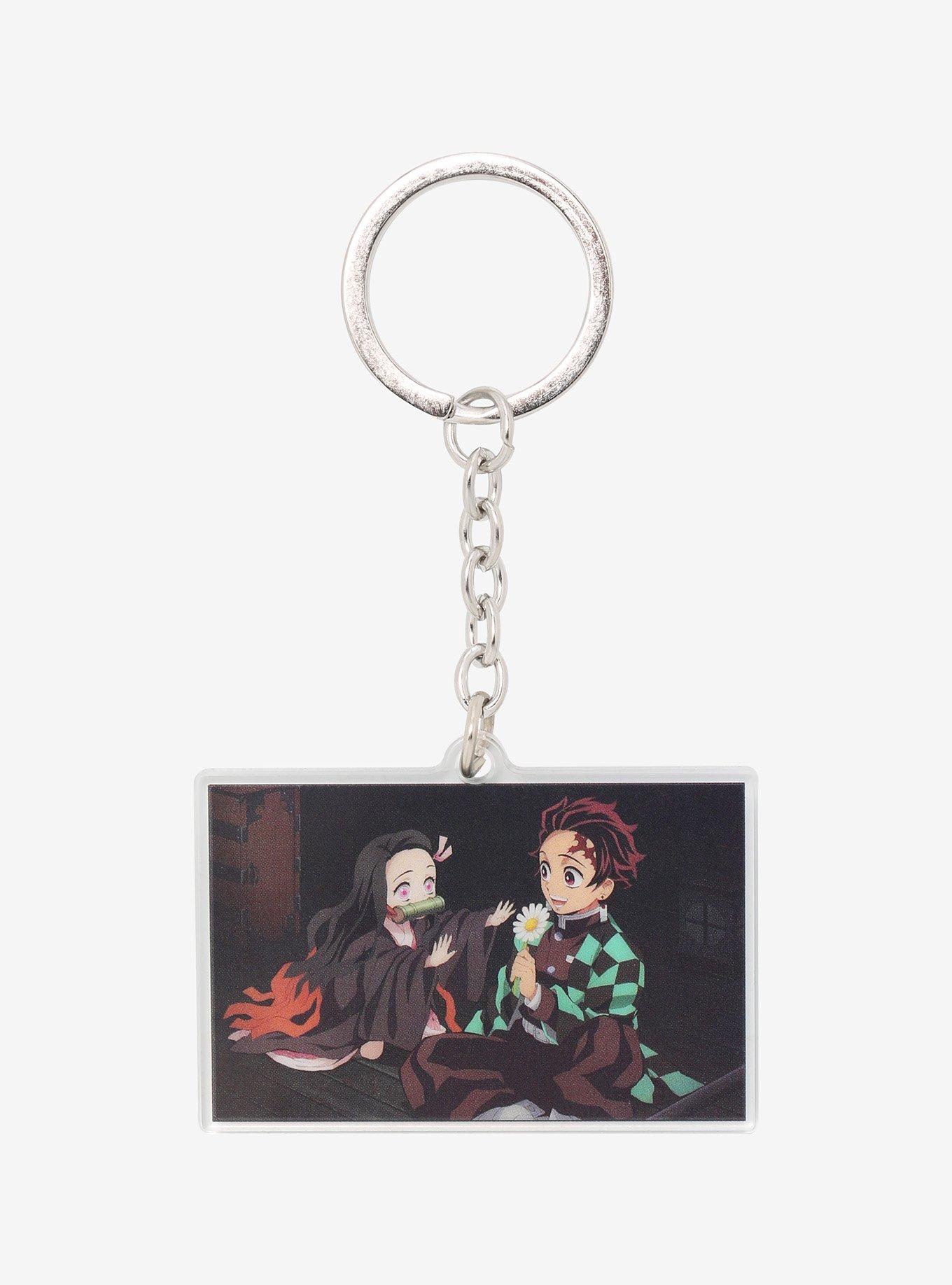 Demon Slayer: Kimetsu No Yaiba Nezuko & Tanjiro Scene Key Chain | Hot Topic