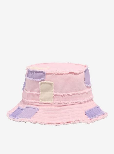 Pink Patchwork Bucket Hat | Hot Topic
