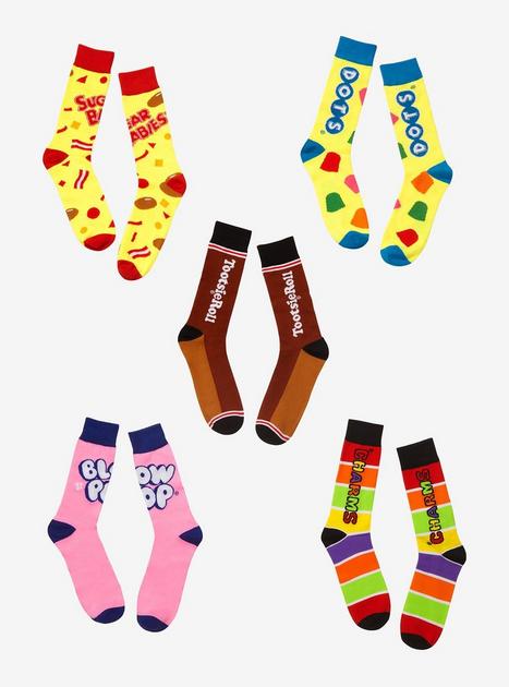 Tootsie Candy Crew Socks 5 Pair | Hot Topic