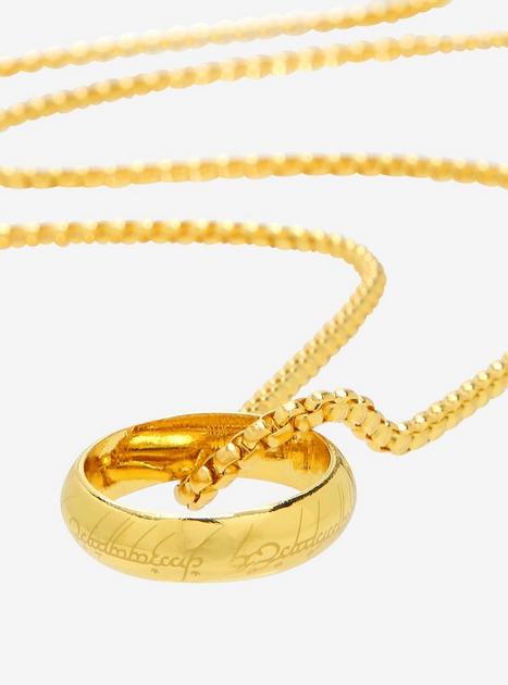 The Lord of the Rings One Ring Replica Necklace - BoxLunch Exclusive ...