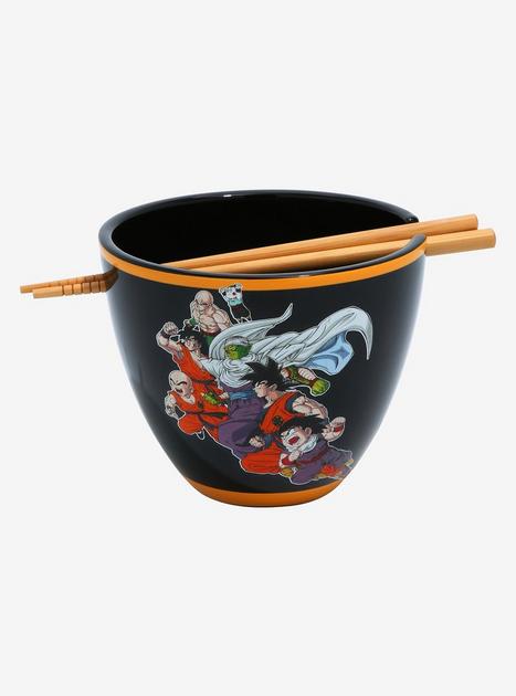Dragon Ball Z Battle-Ready Group Portrait Ramen Bowl with Chopsticks ...