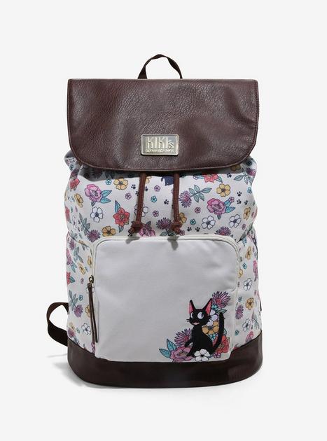 Studio Ghibli Kiki's Delivery Service Jiji & Flowers Slouch Backpack ...