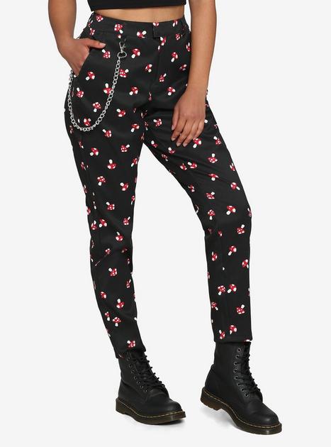 Black Mushroom Side Chain Pants | Hot Topic