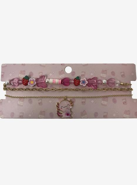 Axolotl Strawberry Necklace Set | Hot Topic