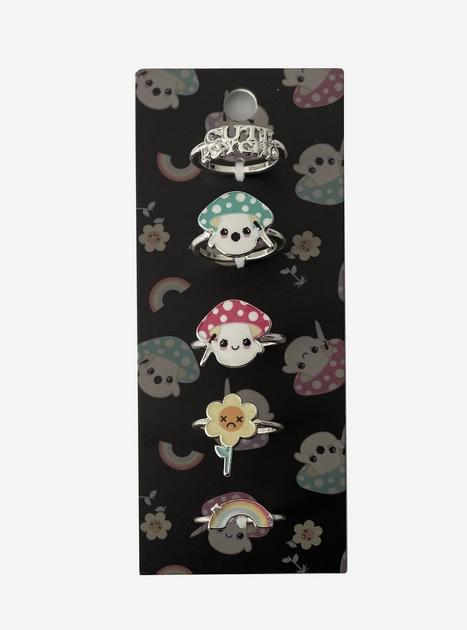 Mushrooms With Weapons Ring Set | Hot Topic