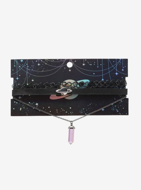 Planet Crystal Necklace Set | Hot Topic