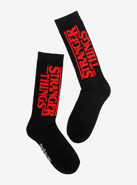 Stranger Things Logo Crew Socks | BoxLunch