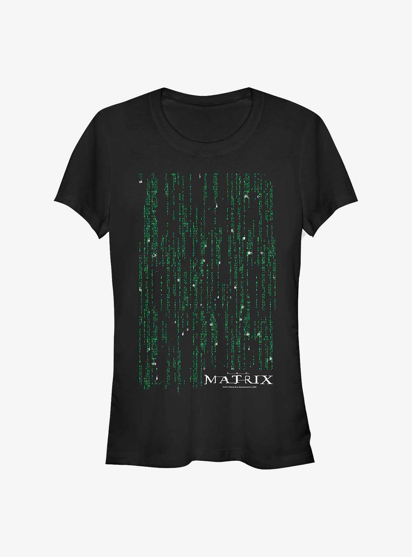 The Matrix Encyrpted Girls T-Shirt - BLACK | Hot Topic