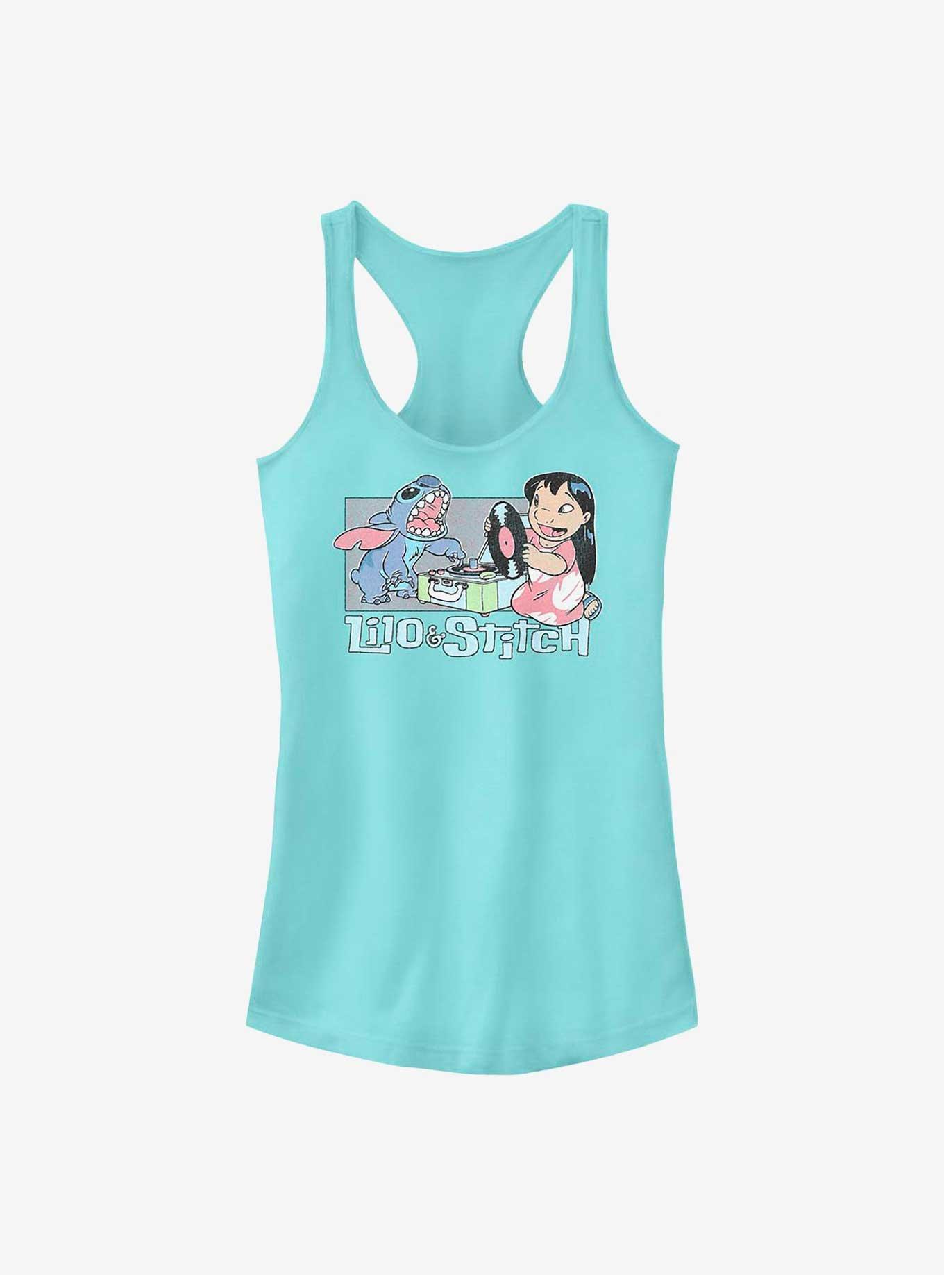 Disney Lilo & Stitch Duo Records Girls Tank - BLUE | Hot Topic