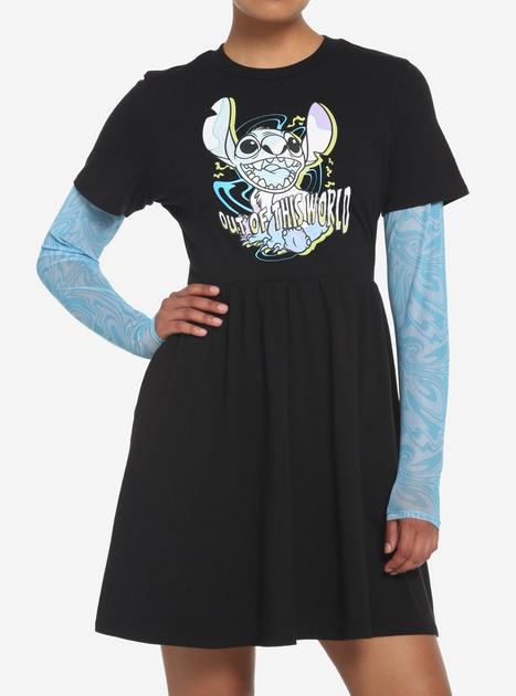 Her Universe Disney Lilo & Stitch Trippy Mesh Twofer Dress | Hot Topic