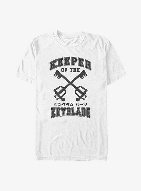 Disney Kingdom Hearts Keeper Of The Keyblade T-Shirt - WHITE | BoxLunch