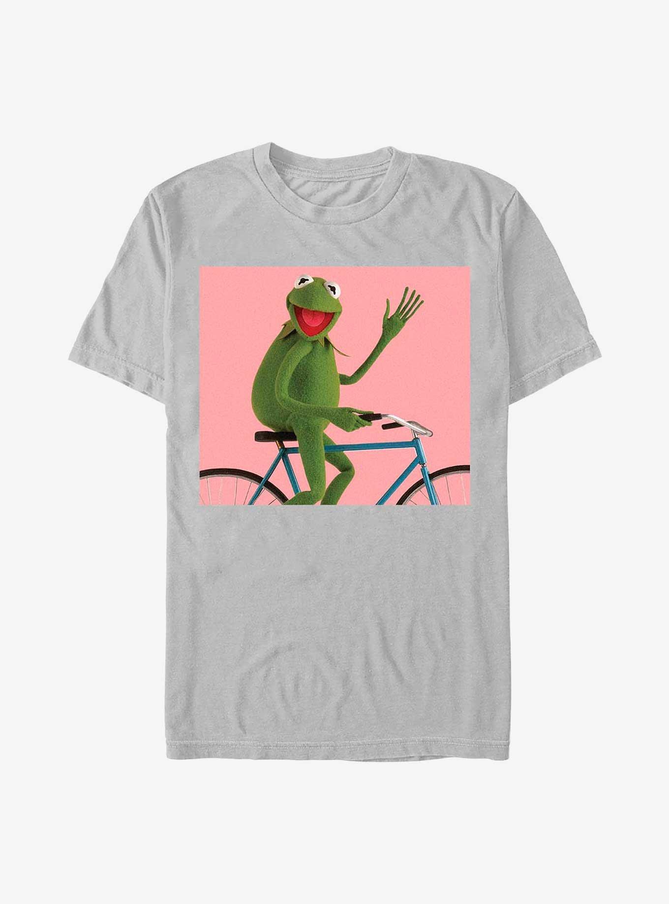 Disney The Muppets Biking Kermit T-Shirt - GREY | Hot Topic