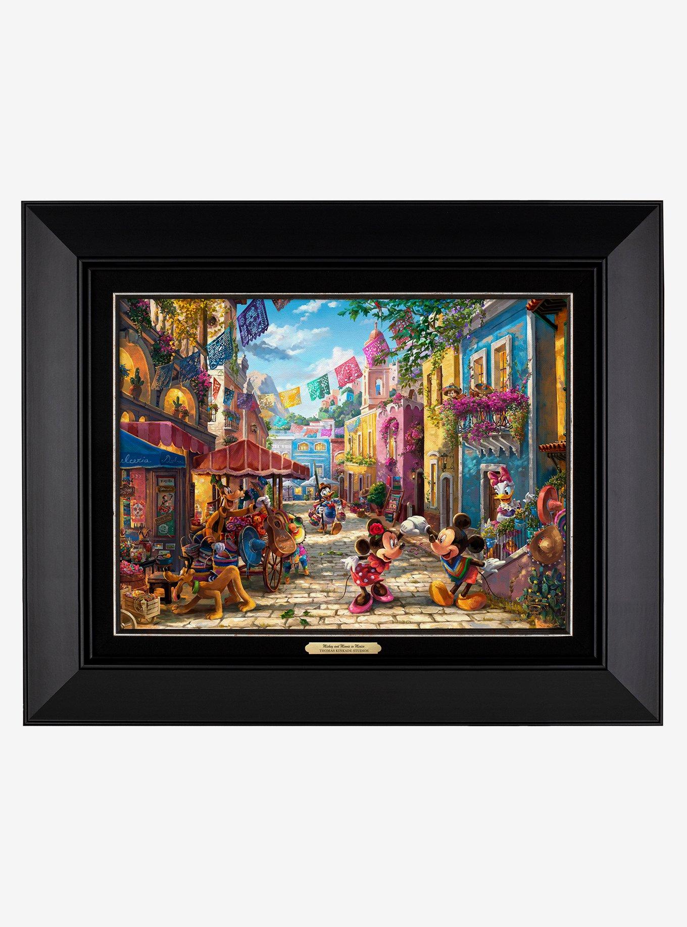 Disney Mickey Mouse Mickey And Minnie In Mexico 12" X 16" Canvas ...