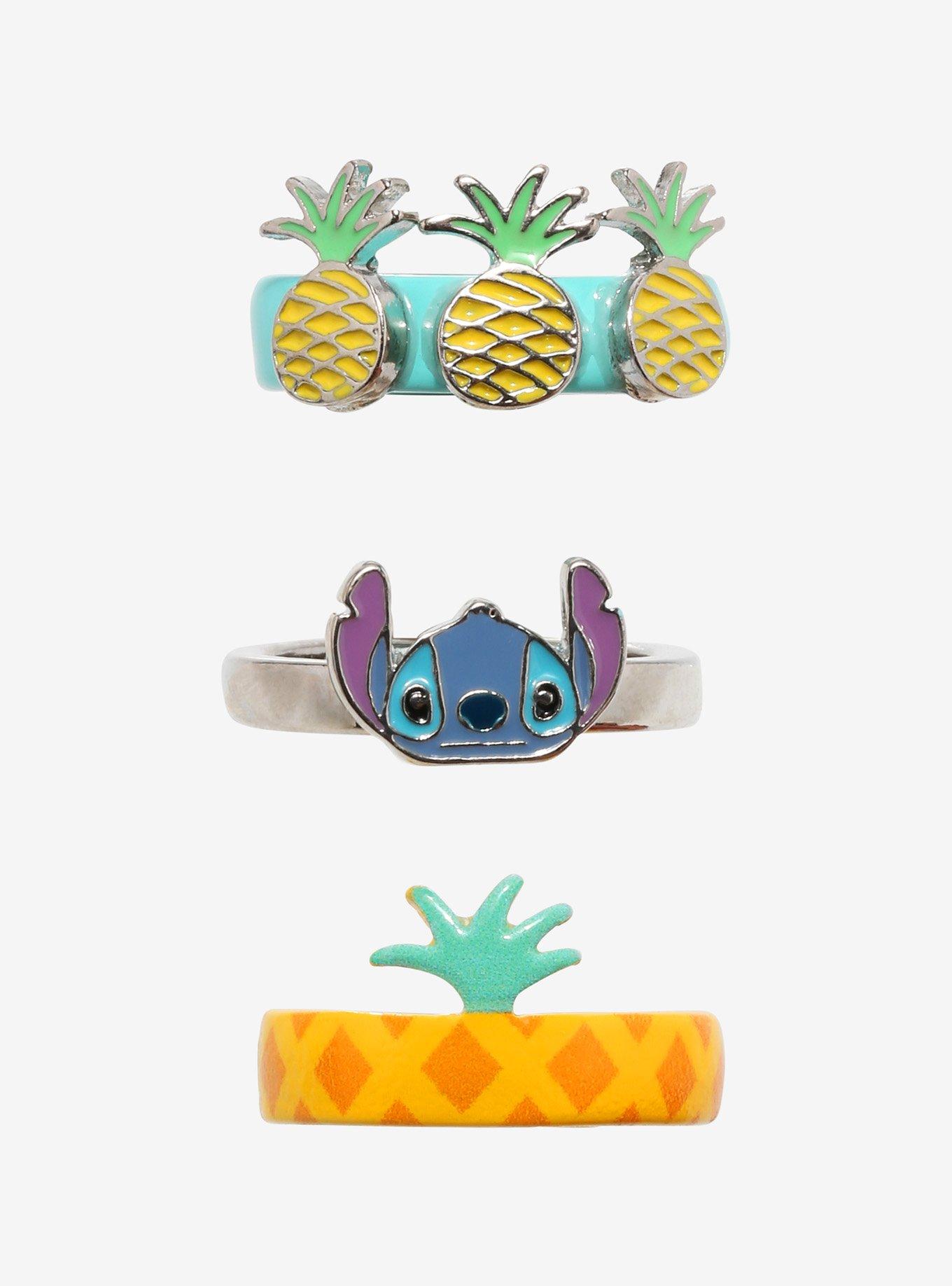 Disney Lilo & Stitch Pineapple Ring Set | Hot Topic