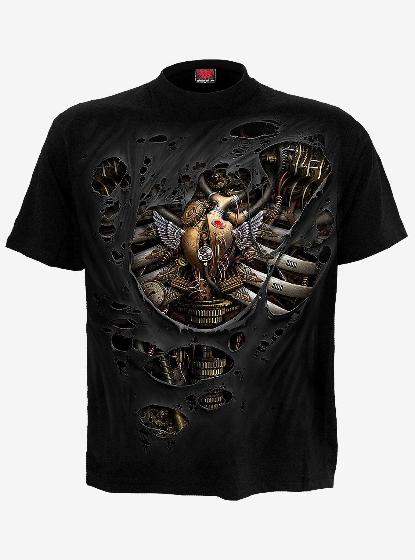 Steam Punk Ripped Look T-Shirt | Hot Topic