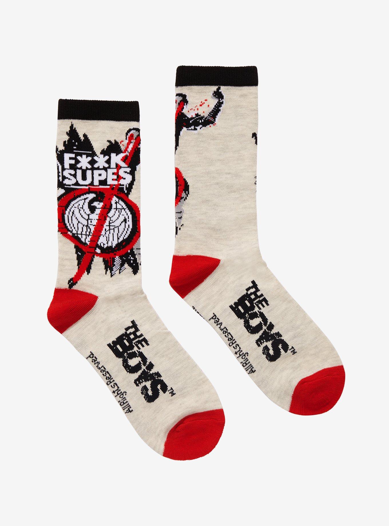 The Boys Anti-Supes Crew Socks | Hot Topic