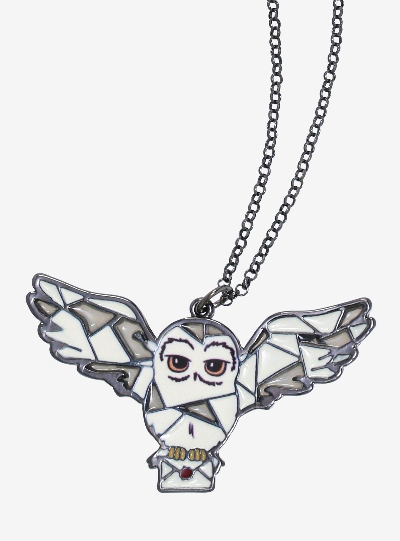 Harry Potter Hedwig Stained Glass Necklace - BoxLunch Exclusive | BoxLunch