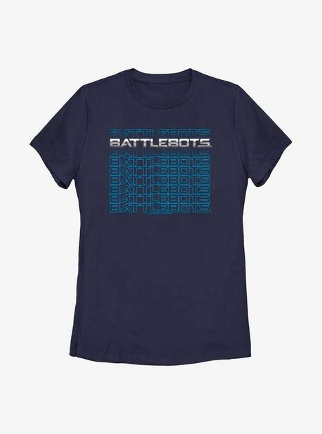 BattleBots BattleBots Text Stack Womens T-Shirt - BLUE | BoxLunch