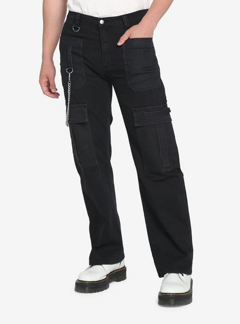 Black Side Chain Carpenter Pants | Hot Topic