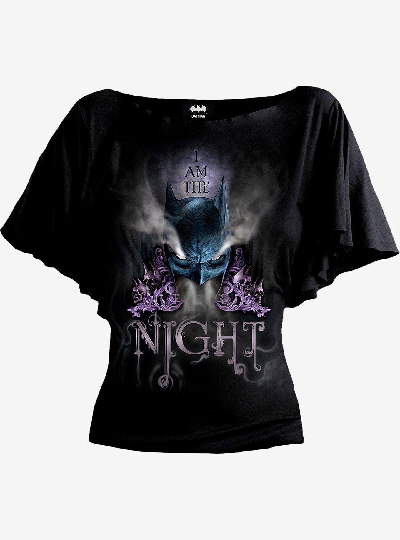 DC Comics Batman I Am The Night Boat Neck Bat Sleeve Top | Hot Topic