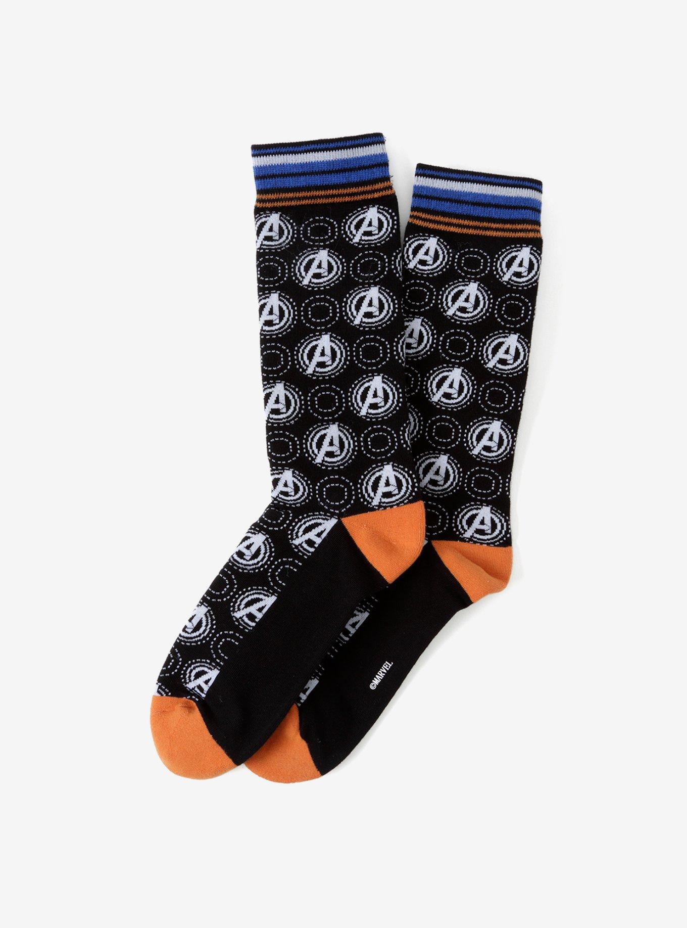 Marvel Avengers Black Multi Sock | Hot Topic