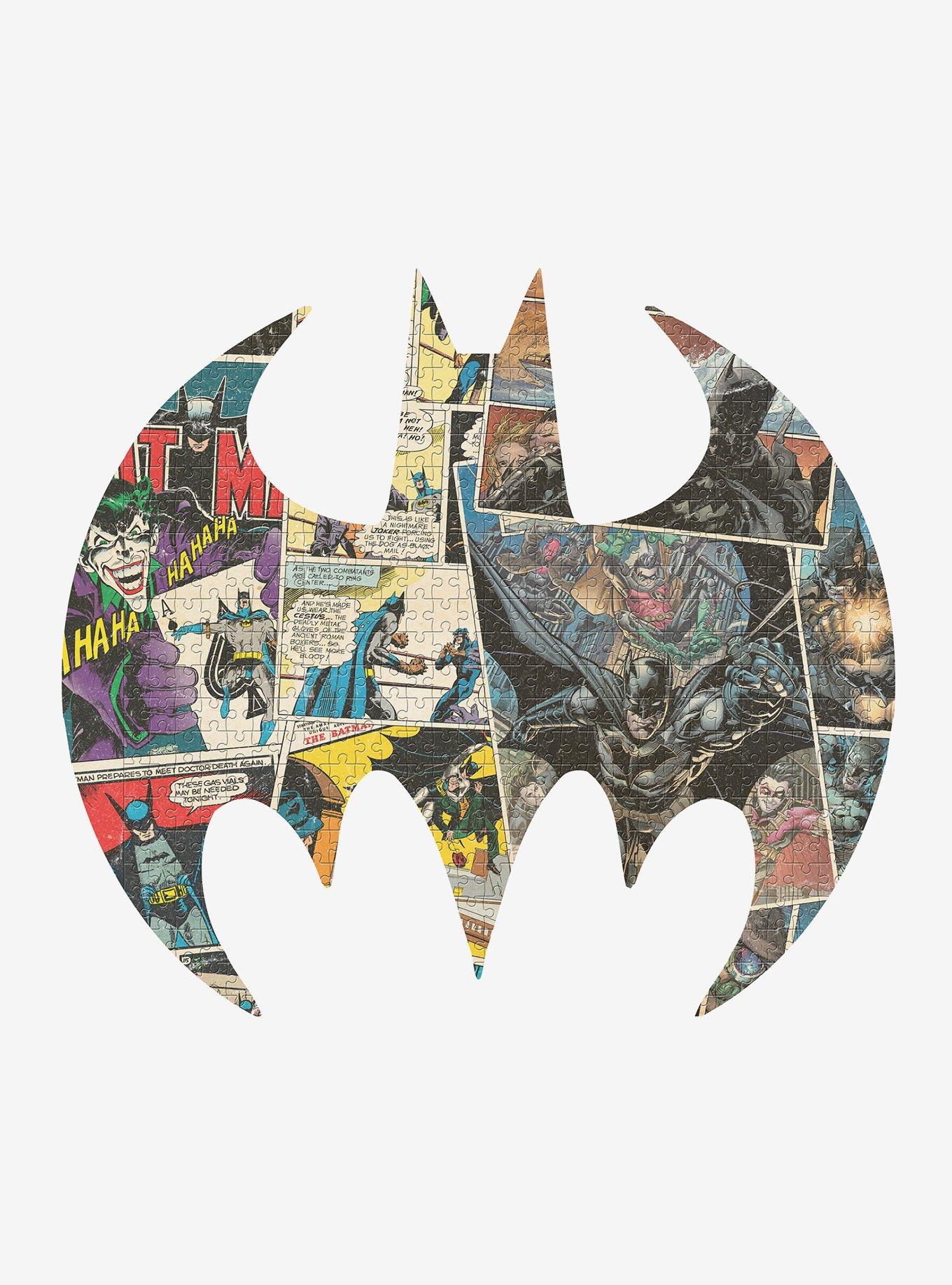 DC Comics Batman Comic Art Bat Symbol 750-Piece Puzzle and Tin | BoxLunch