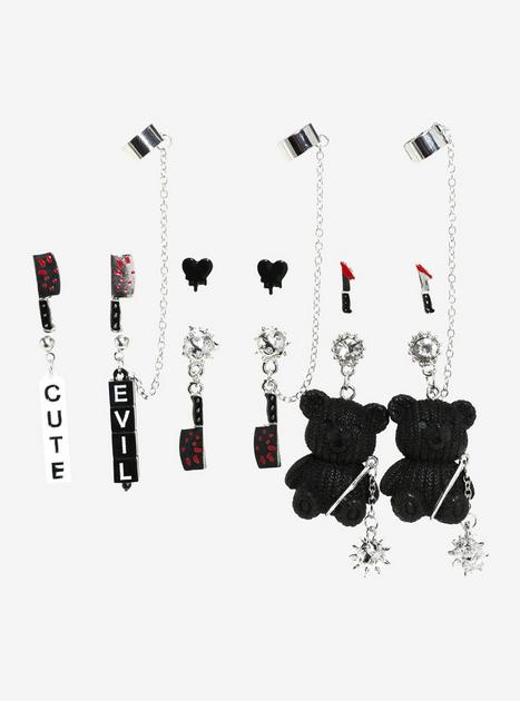 Bear Weapon Cuff Earring Set | Hot Topic