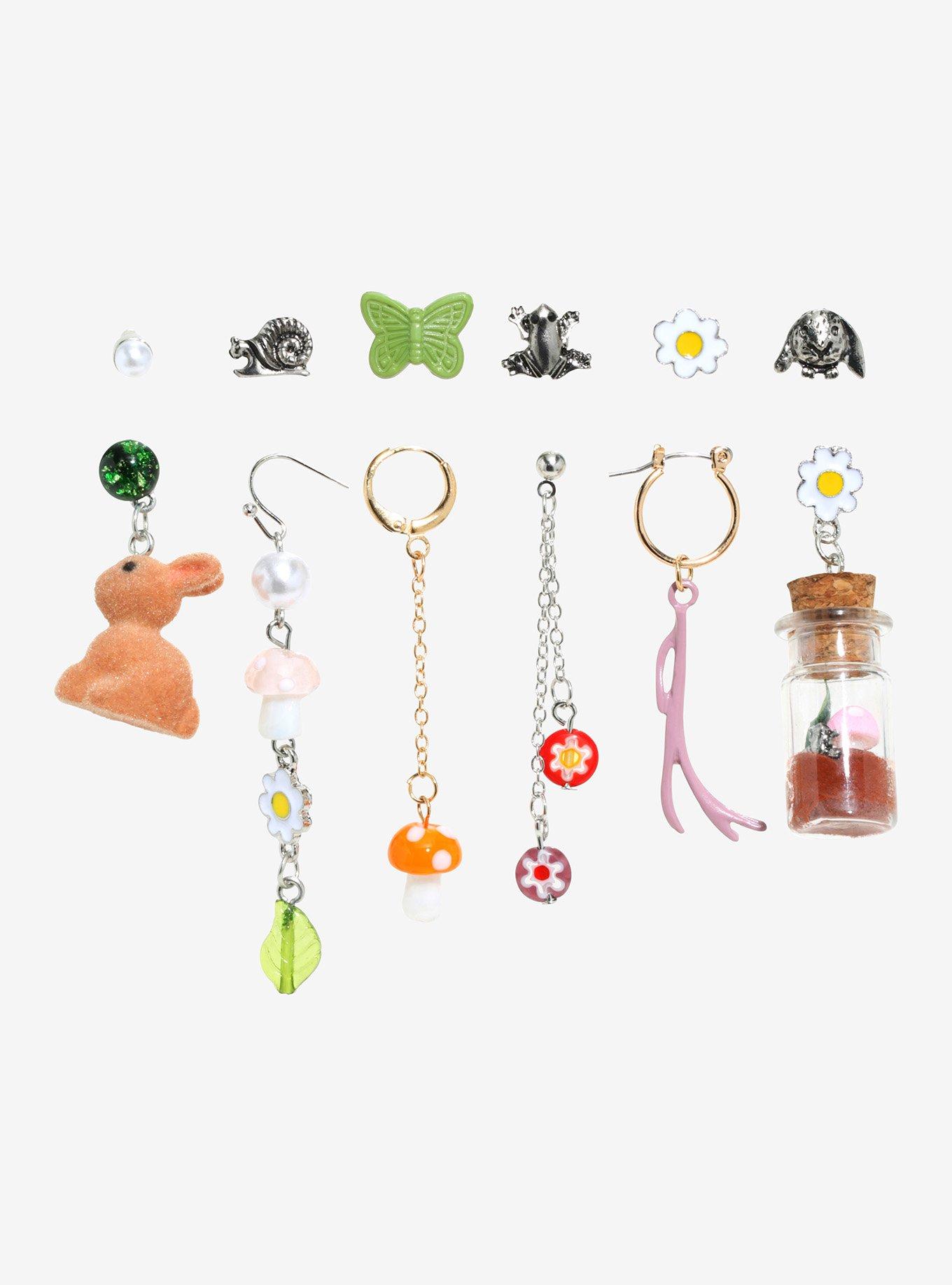 Cottagecore Forest Statement Mismatch Earring Set | Hot Topic